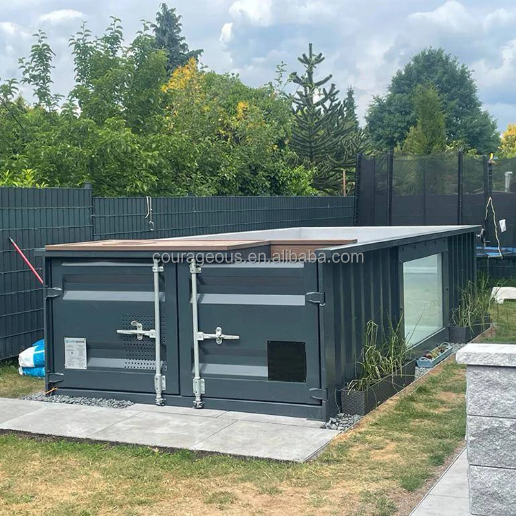 Shipping Container Swimming Pool 20ft Container House With Swimming ...
