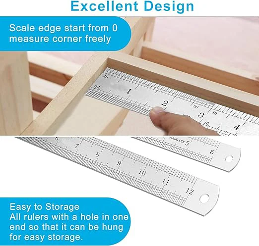 Straight Edge Safety Stainless Steel Measuring Ruler Custom Digital ...