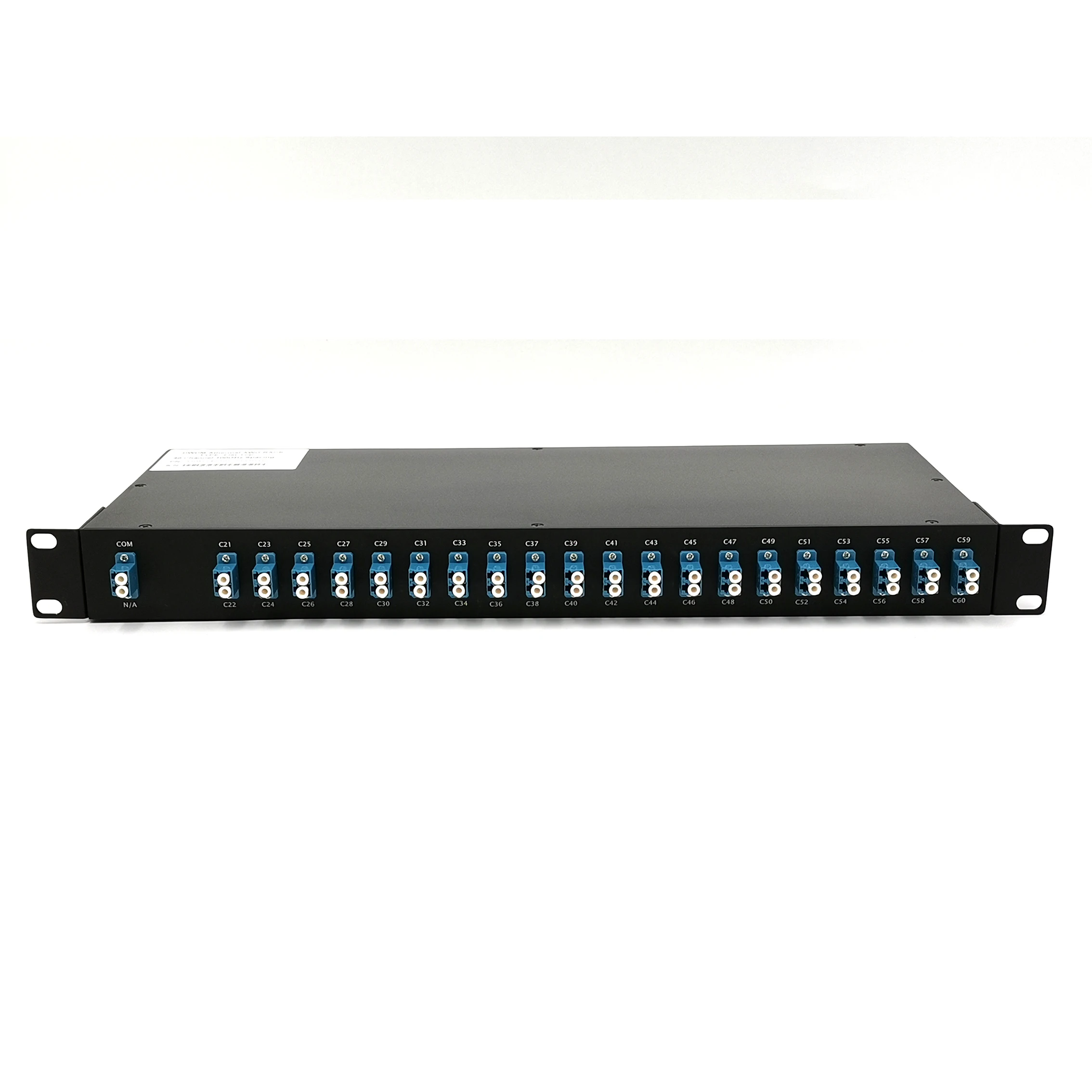 Single Fiber 1U Rack Mount 40 Channels DWDM AWG Mux Demux