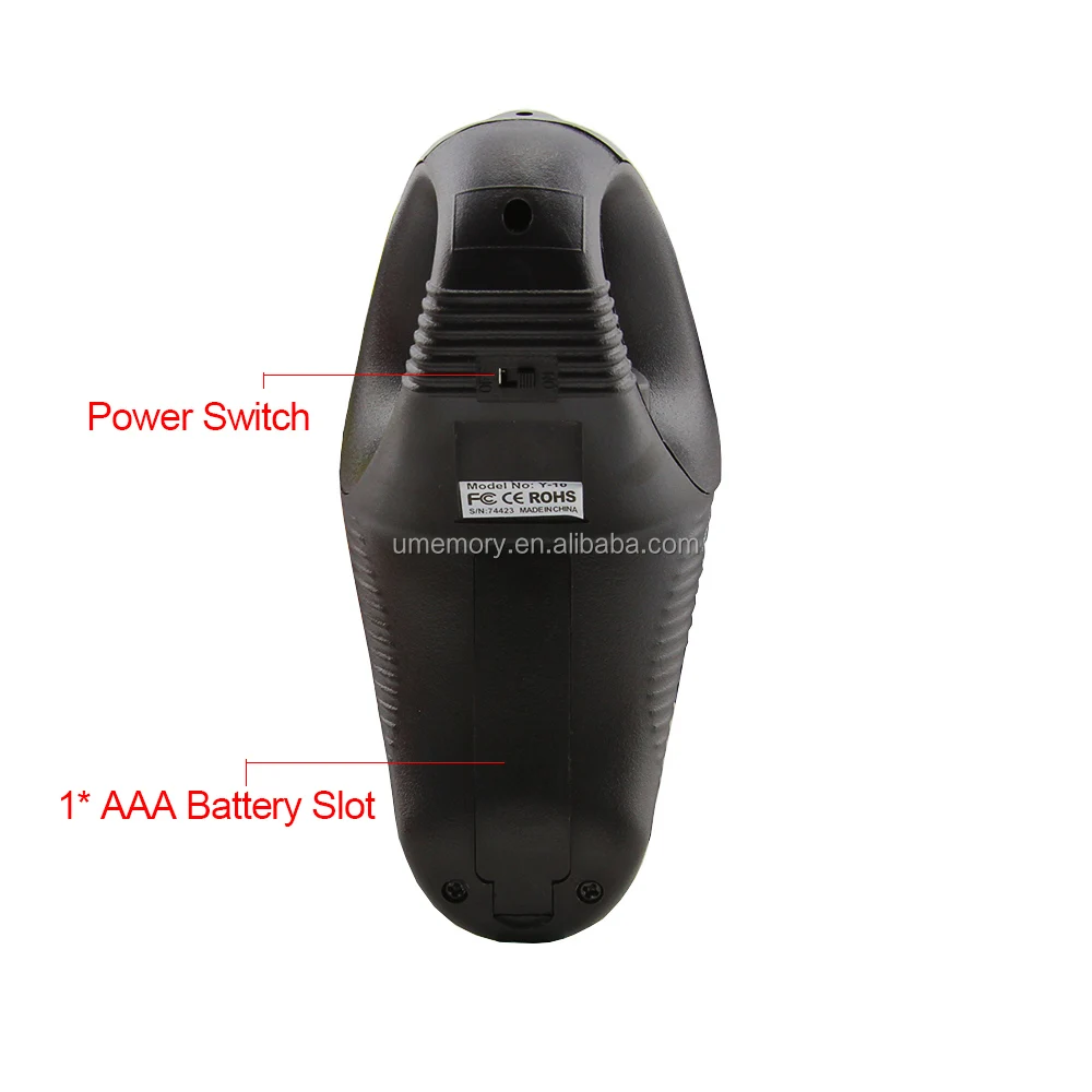 10m 2.4ghz Wireless Mice Finger Usb Handheld Laser Mouse For Tv Maus ...