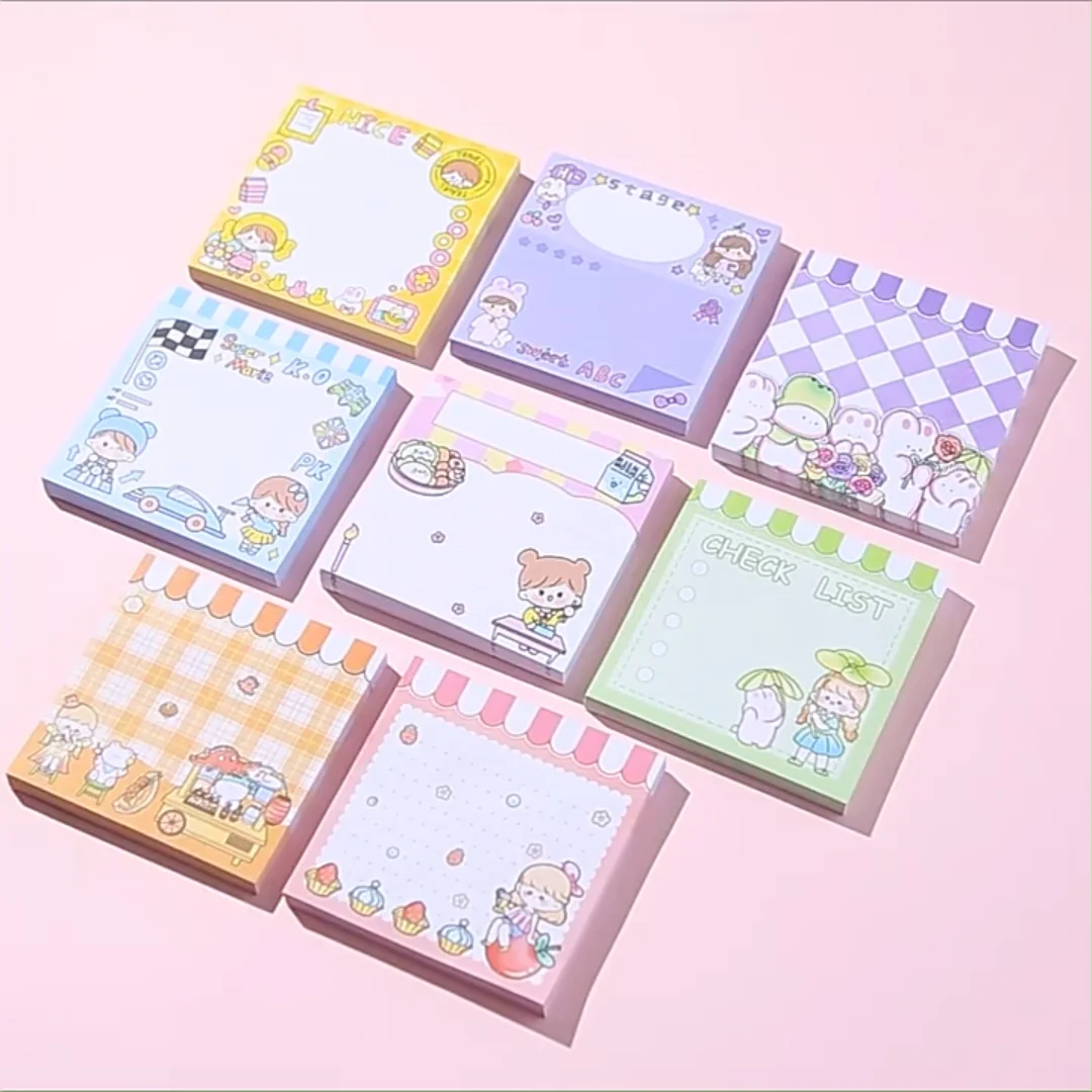 School Supplies Stationery Memo Pad Sticky Notepad Sticker For Student ...