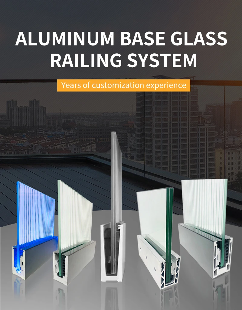 Factory Price Aluminum Glass Railing System Customized Balcony Railing ...