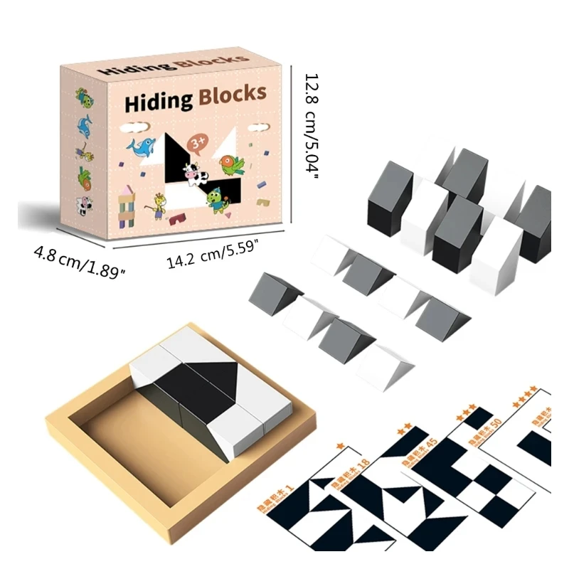 Creative Hiding Block for Kids 3D Puzzle Fine Motor Skill Training ...