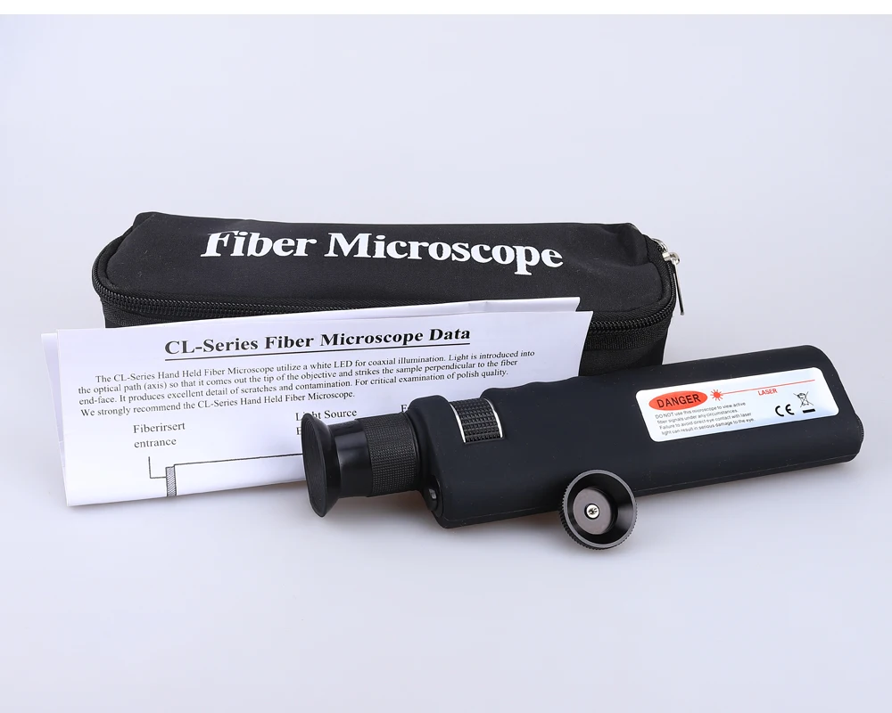 400X Fiber Optic Inspection Microscope with LED Illumination