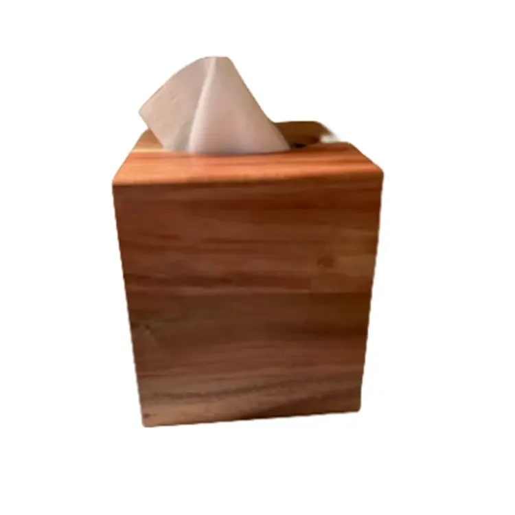 Wooden Square Tissue Paper Holder Box | Paper Napkin Dispenser ...