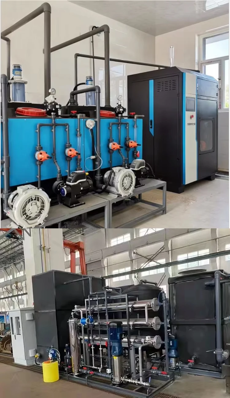 220V Electrolytic Cell Sodium Hypochlorite Generator Machine Salt Water ...