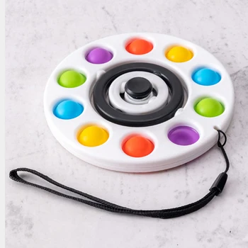 Push Popper Bubble Sensory Toys Fingertip Gyro Spinner 3d Infinite Flip ...