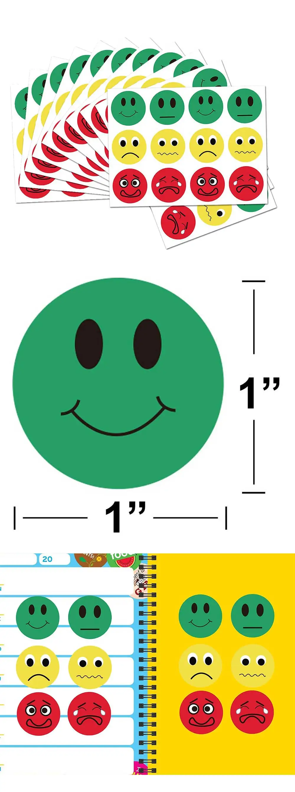 Teacher Shining Star Stickers Label Stickers Five Pointed Star Smiling ...