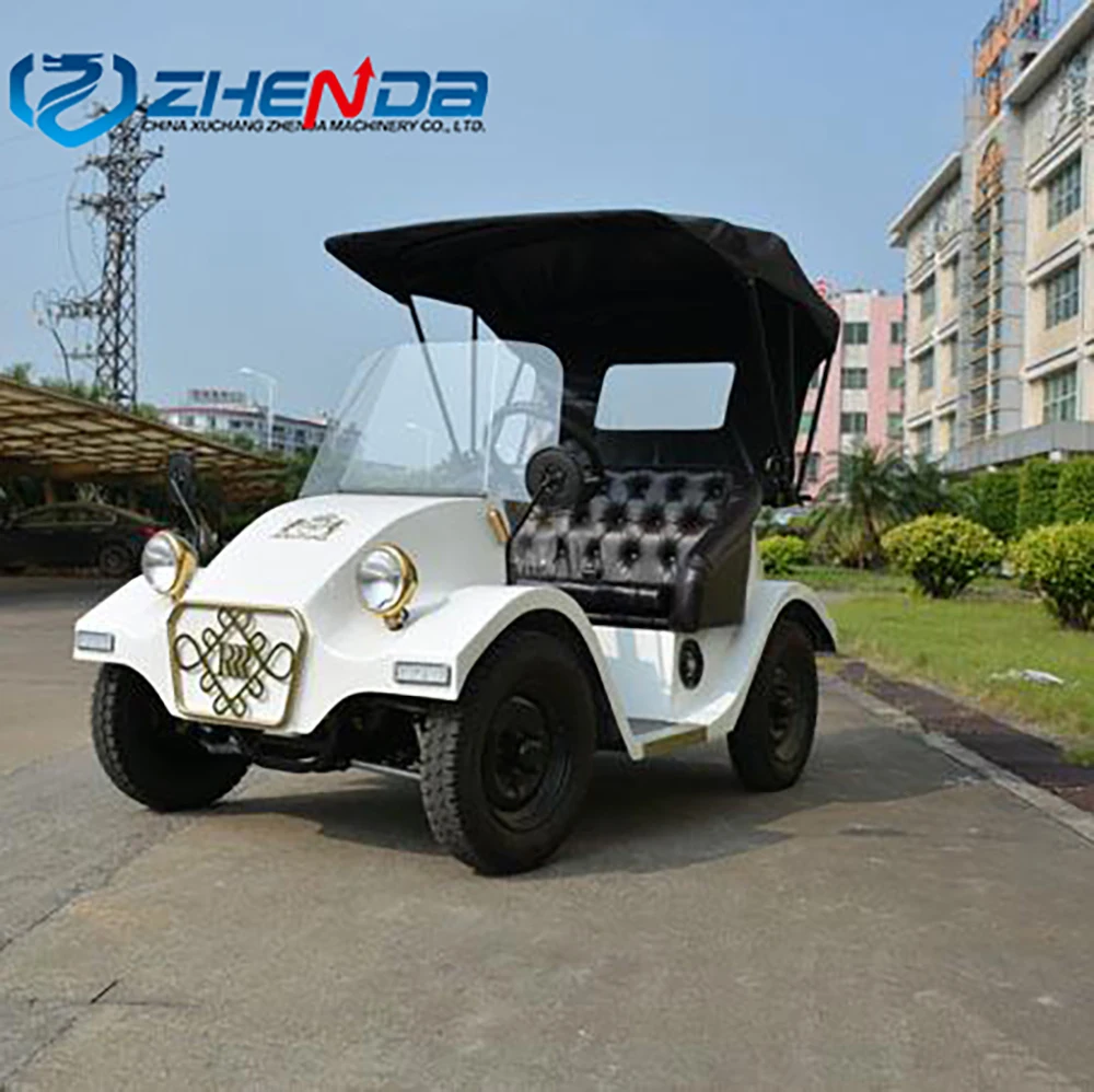 Mini White Two-Seater Golf Cart - High Quality & Unique Design