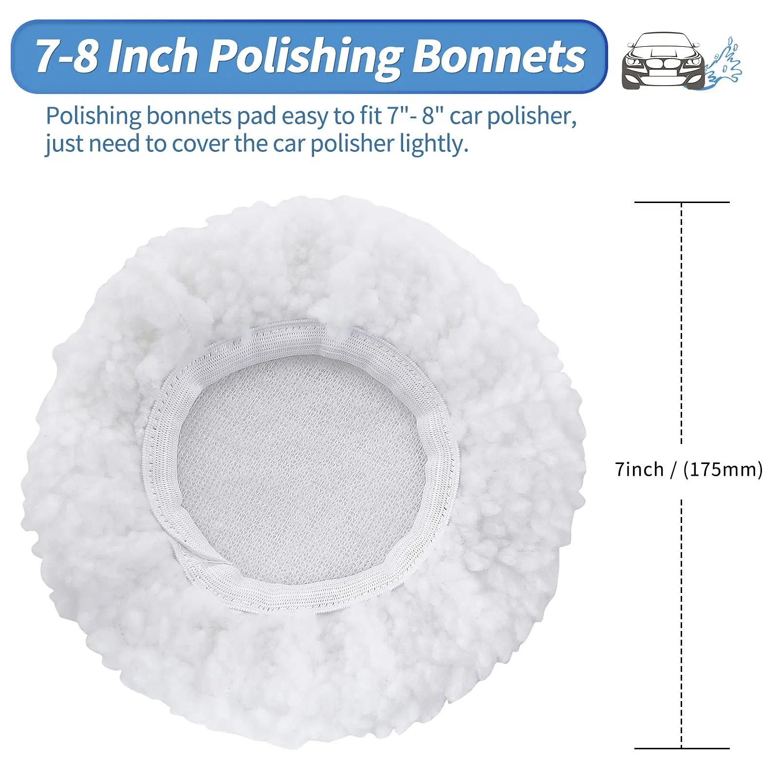 20 Bags One Carton 7 Inch To 8 Inch Polishing Bonnets Woolen Car ...