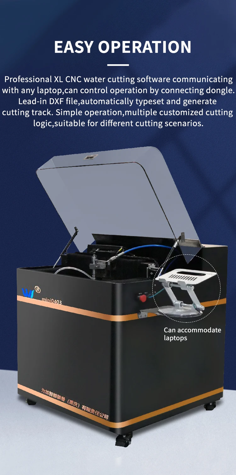 Forplus Best Selling Full Enclosed Compact Smart 3 Axis Water Jet Mini ...