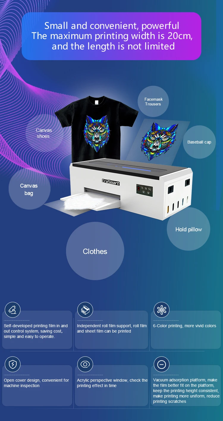 Erasmart L805压印热转印a4 Dtf打印机小型数码纺织t恤打印机数码t恤印刷机 - Buy A4 Dtf打印机,T恤印花机:,家用打印机 Product on Alibaba.com