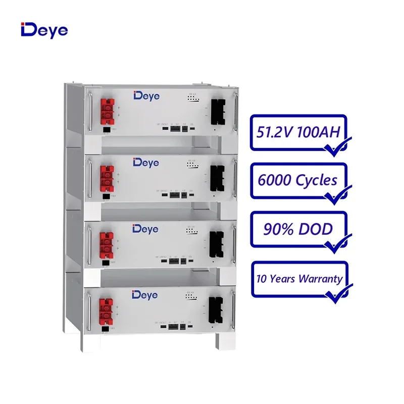 Deye Lithium Ion Batteries - 10kw 48v 51.2v 100ah 200ah