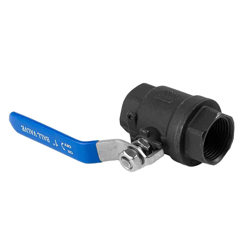2 Piece Bsp Npt Threaded Ball Valve Cast Steel Wcb Carbon Steel Ball ...