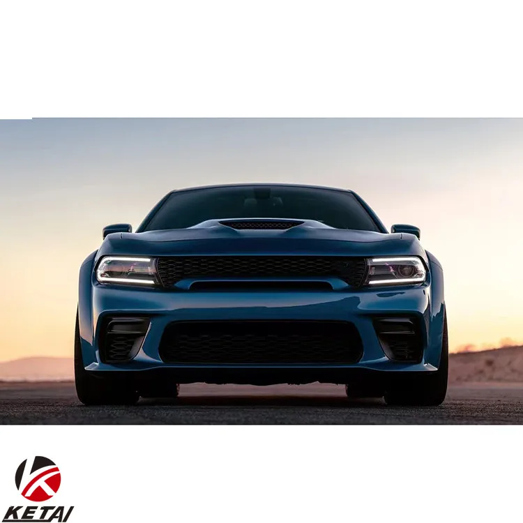 WB Style Front Lip Grille With LED Light Parts for Dodge Charger ...