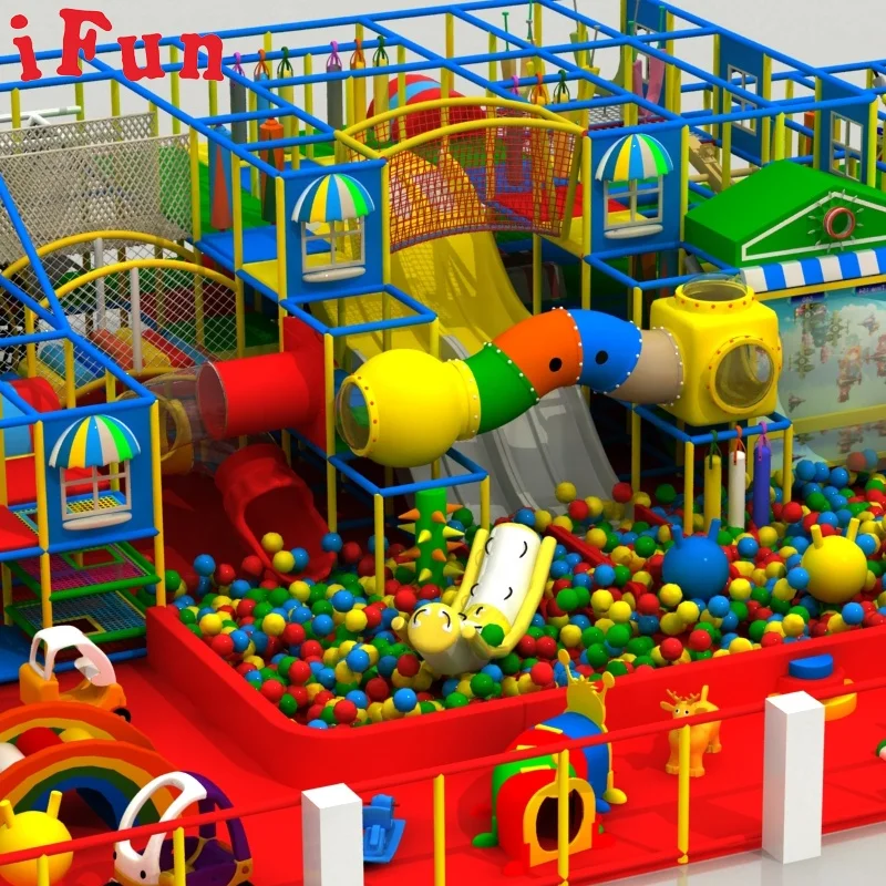 Indoor Kids Playground - Trampoline Ball Pool Fun