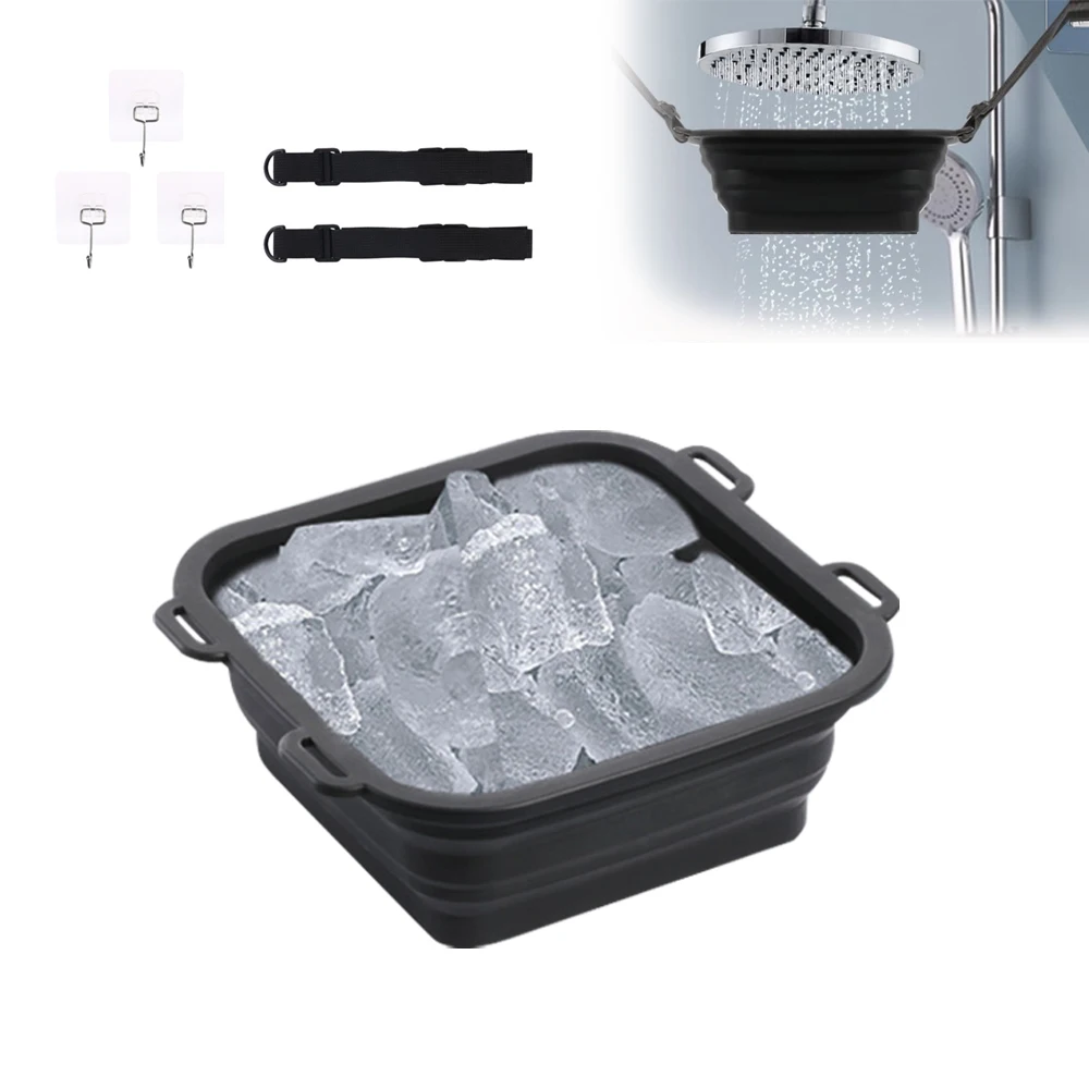 Portable Foldable Rapid Cooling Cold Silicone Ice Shower Ice Shower ...