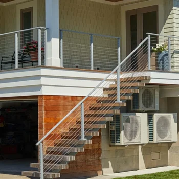 Reilbu Aluminum Balcony Cable Railing Post Outdoor Decks Metal Wire ...