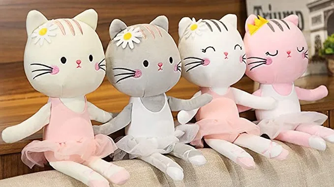Wholesale Plush Ballerina Cat Stuffed Animal For Princess Girls Ballet ...