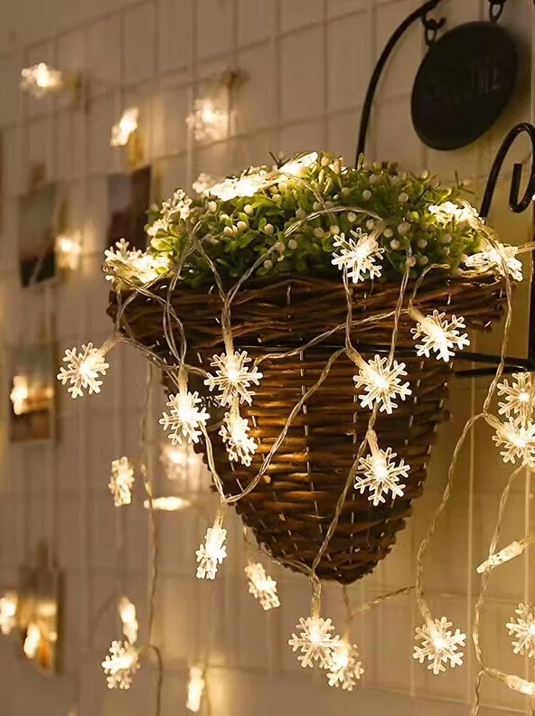 3m Snowflake Led String Lights Fairy Lights Festoon Led Light Battery ...