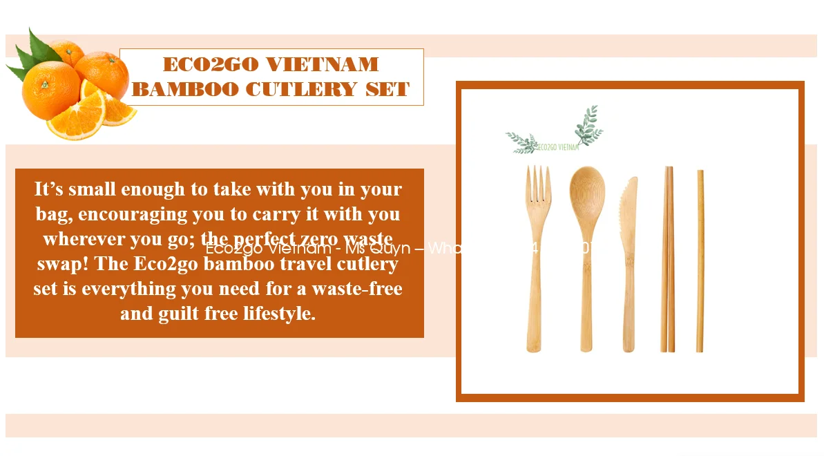 Non-toxic Eco-friendly Natural Bamboo Handle Cutlery Travel Set Free ...