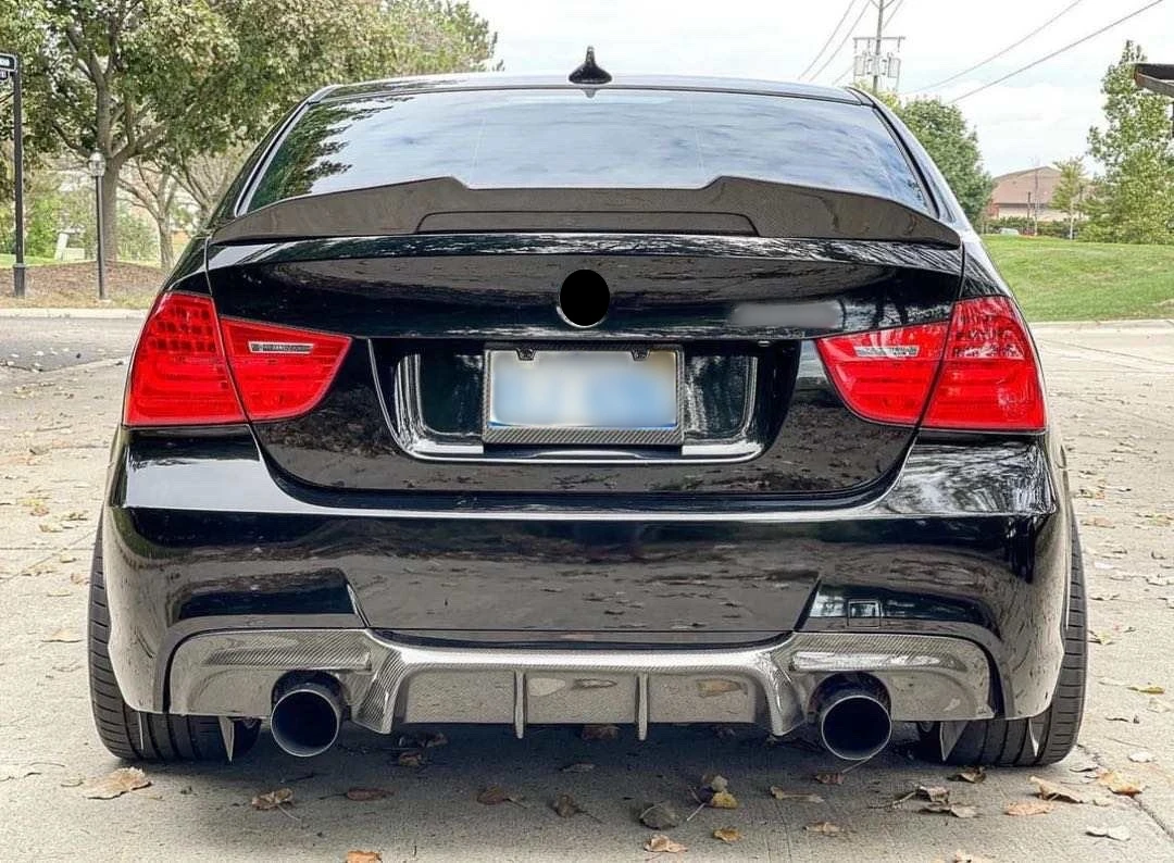 MRD MP Carbon Fiber Rear Diffuser for BMW E90 E92 E93 M Sport with Dual ...