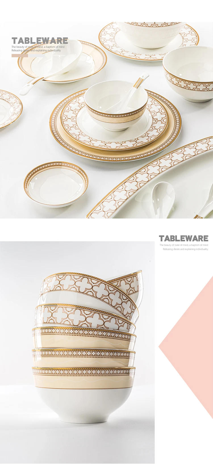 Luxury Fine Bone China Dinnerware for Weddings & Banquets