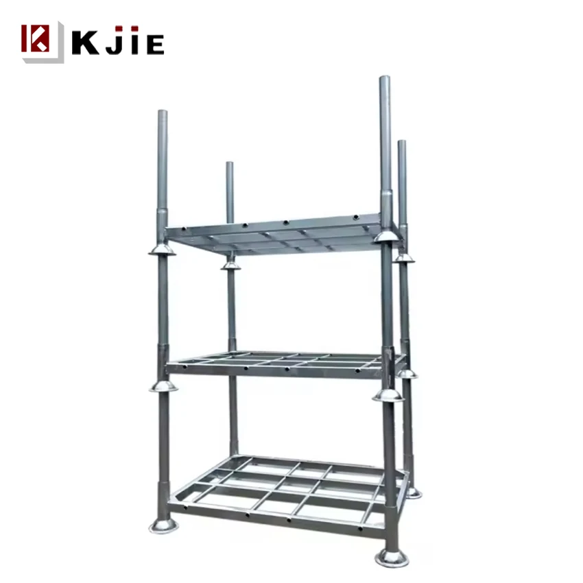 Hot-dip Galvanized Stacking Frame Four Post Support Durable Stacking ...