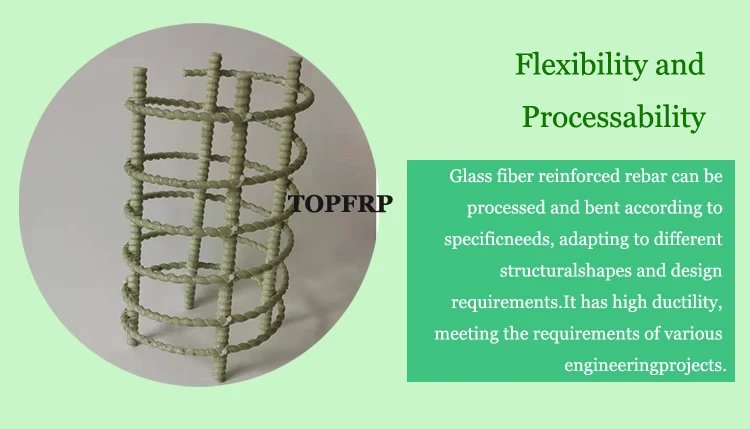Construction Material BFRP CFRP Fiberglass FRP Rebar Composite Basalt ...