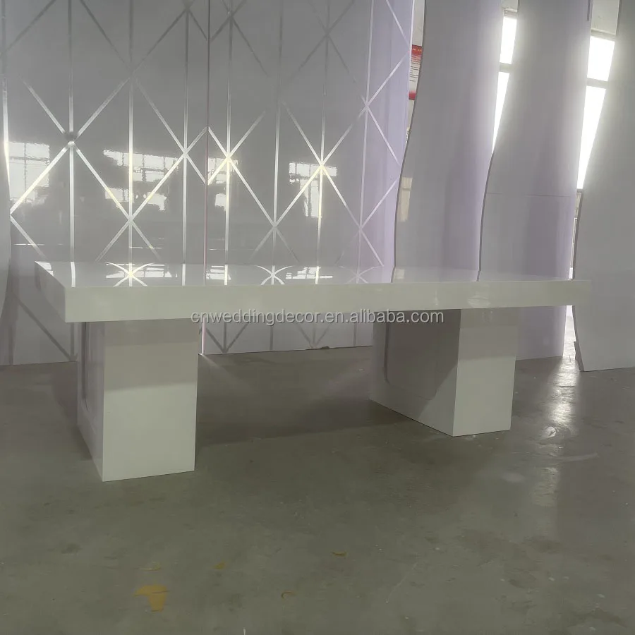 New Traditional White Acrylic Table for Children & Weddings