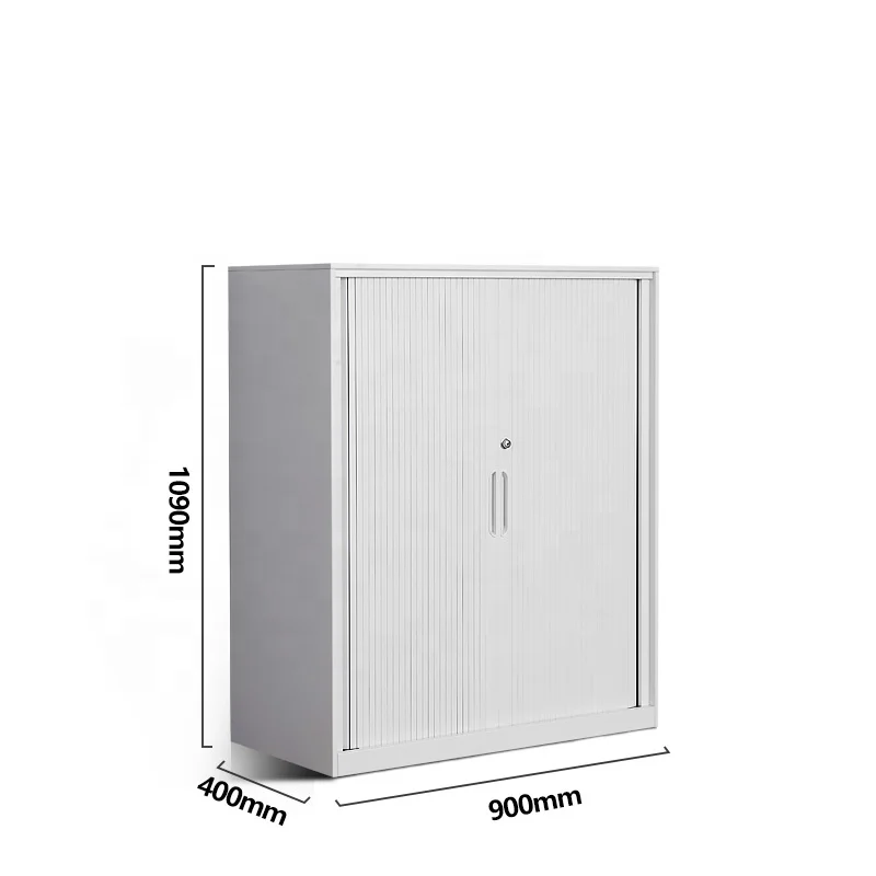 Lockable Low Height Sliding Door Filing Cabinet Vertical Tambour Door ...