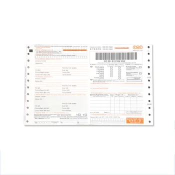 Custom Tnt Waybill Printing For Express Company Courier Waybill With ...