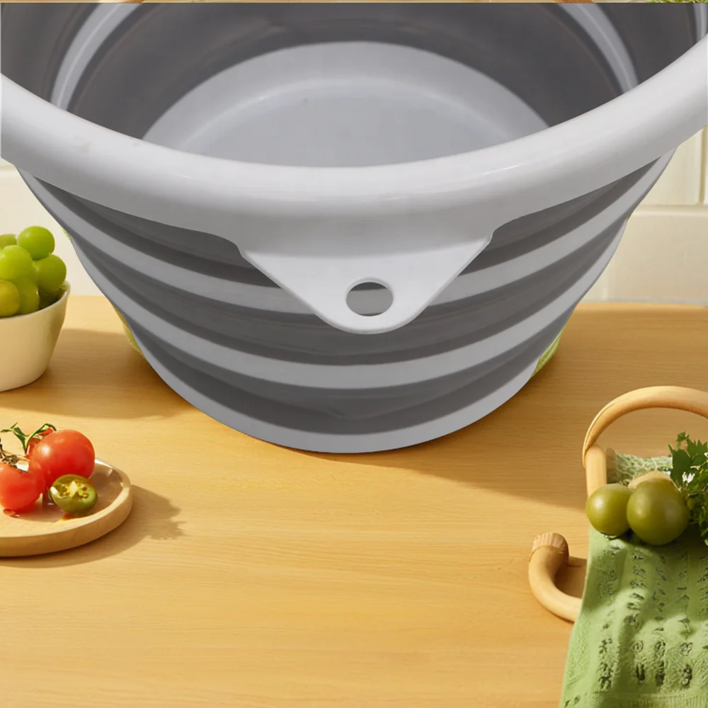 Collapsible Plastic Bucket 10 Liter Each Foldable Round Bucket Space ...