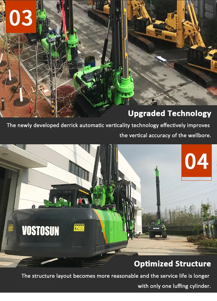 Auger Digger Rotary Drilling Rig Bullet Teeth Portable Multi-purpose ...