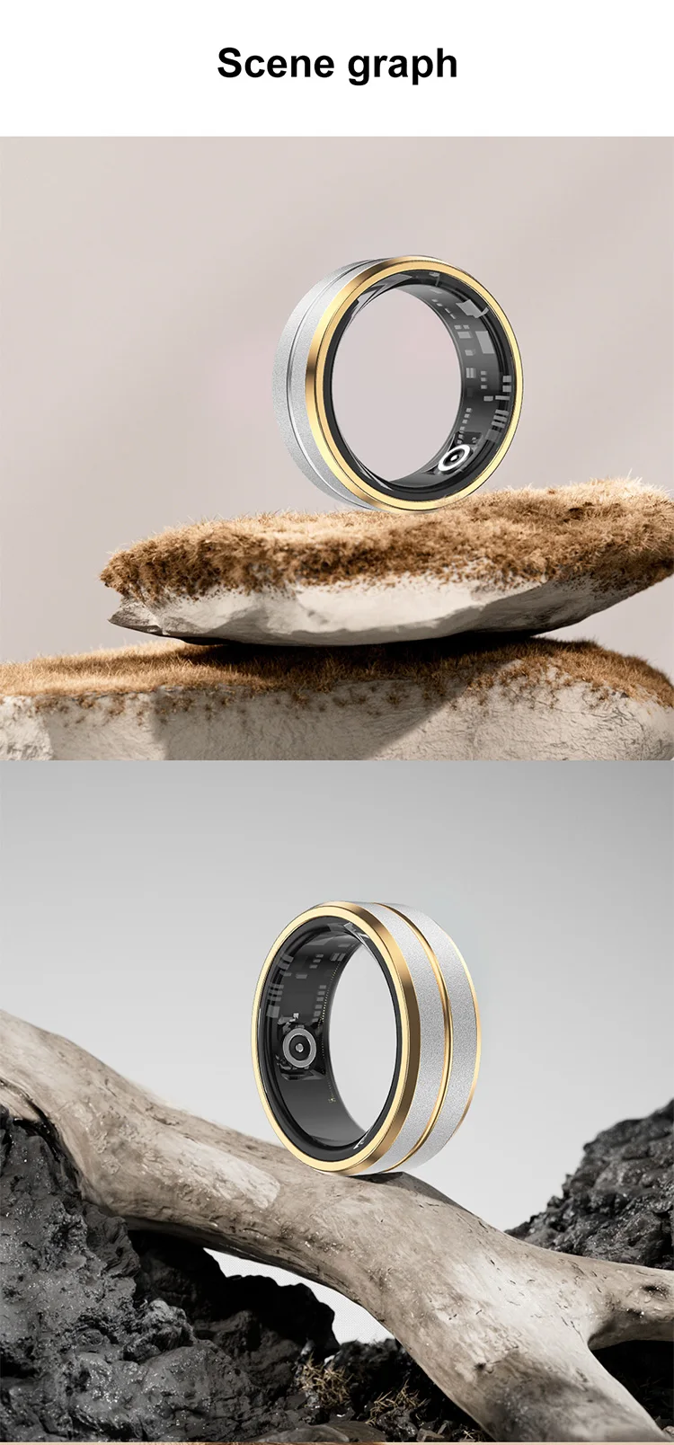 Custom Logo Digital Watch Electronic Smartring Hand Finger Health ...