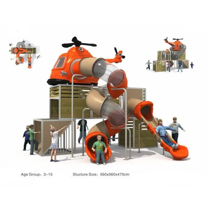 Commercial Playground Equipment Aircraft Helicopter Theme Outdoor ...