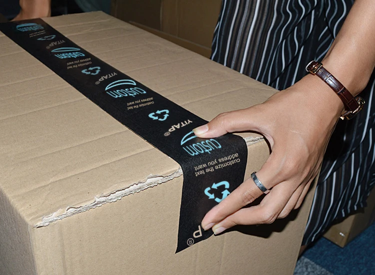 Custom Printing Logo Prime Branded Adhesive Paper Reinforced Shipping ...