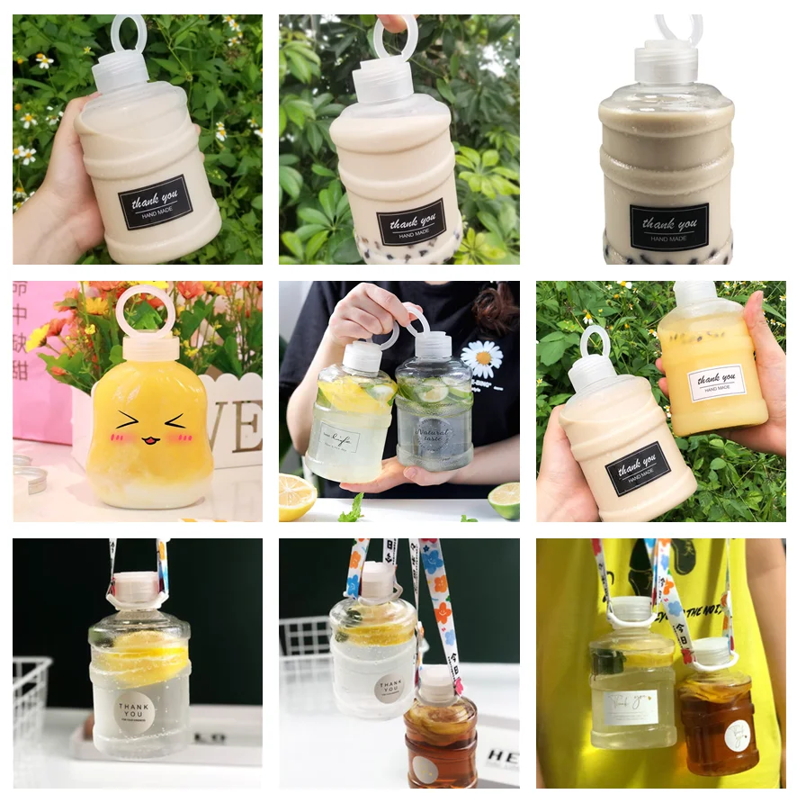 Cute Empty Duck Shape Plastic Bottles for Beverage Packaging