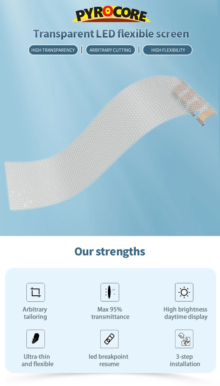 Flexible Led Transparent Film - Versatile Display Solutions