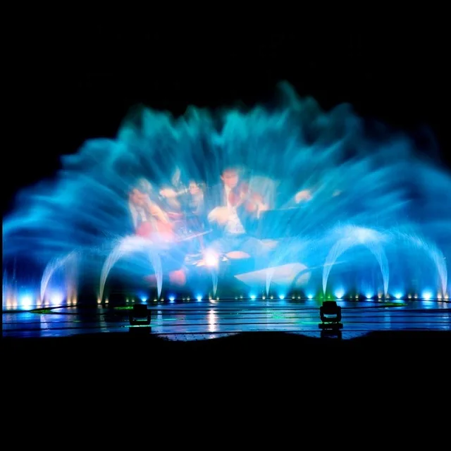 Free Design Dance Water Fountain 3D Hologram Projection
