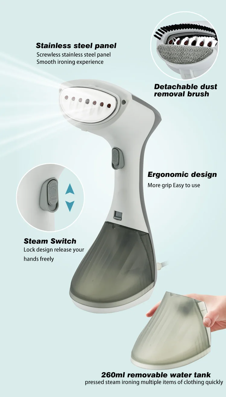 Hd 2024 New Design Clothes Steamer Equipped With 1300w Strong Steamer ...