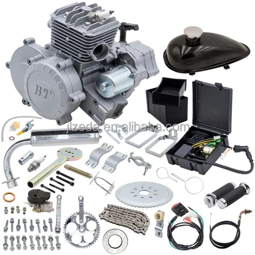 Electric Start Hand Starter 80cc Motor Bicycle Engine Kit