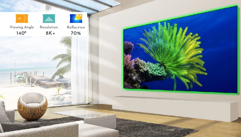 Screenpro 200 Inch Ambient Light Rejecting Projector Screen Alr Long ...