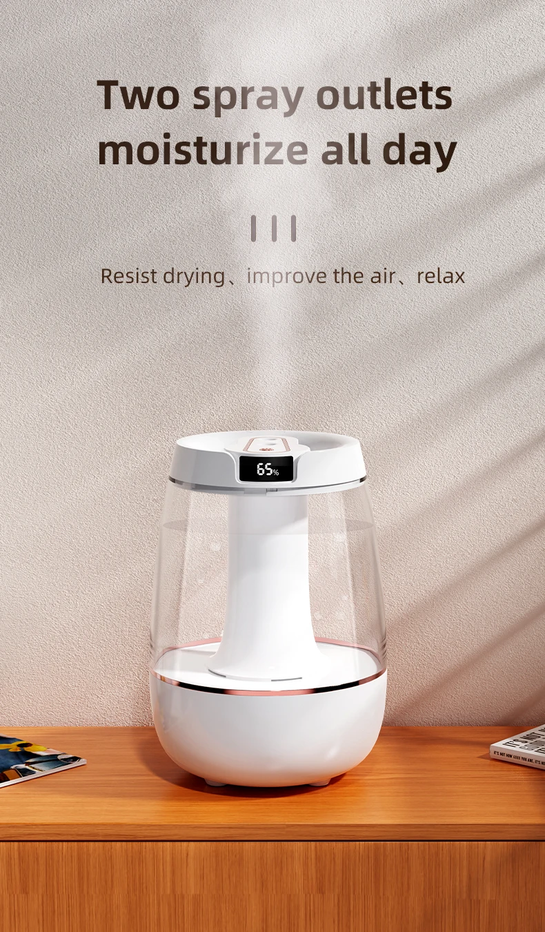 New Arrival 3000ml Ultrasonic Smart Humidifier Diffuser LED Night Light ...