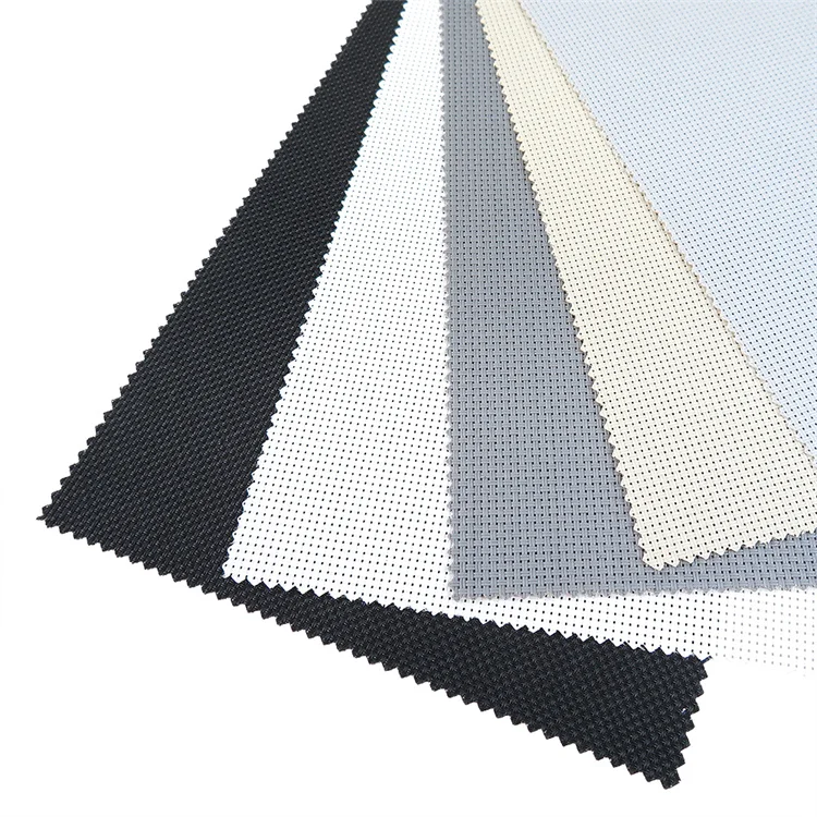 See Through Plain Outdoor Blinding Pvc Polyester Material Uv Proof ...