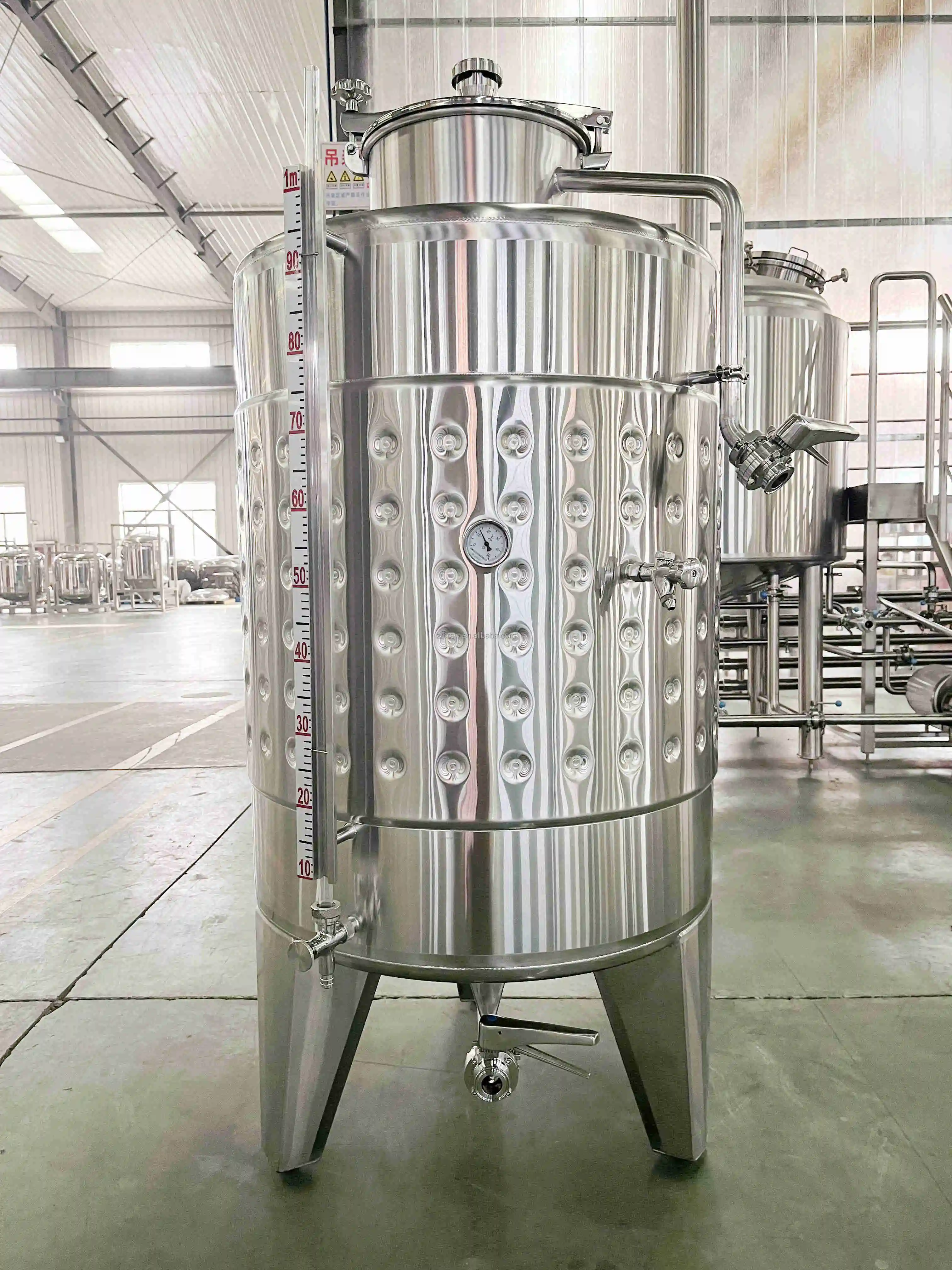 500L Stainless Steel Fermenter 1000L Wine Fermentation tank Automatic ...