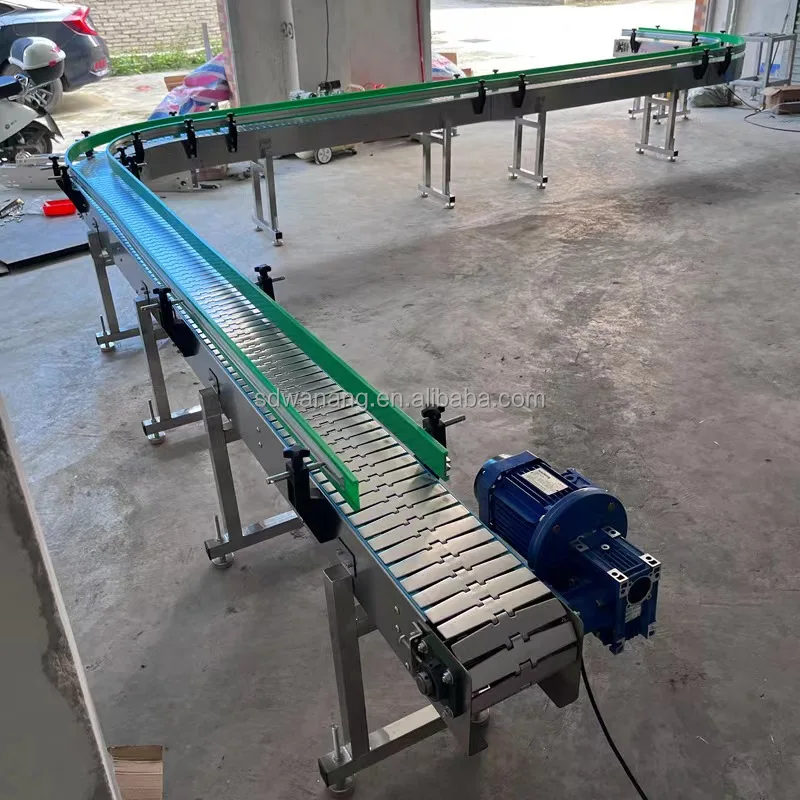 Big Loading Weight Slat Conveyor Automatic Chain Conveyor Steel Chain ...