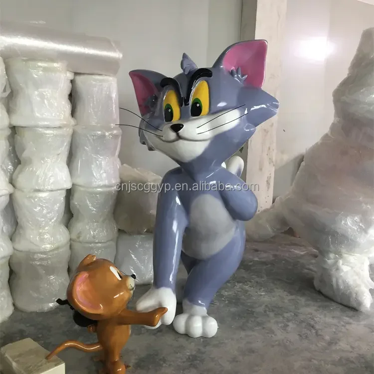 Custom Mascot Shop Statue Mall Decoration Sculpture Tom And Jerry Life ...