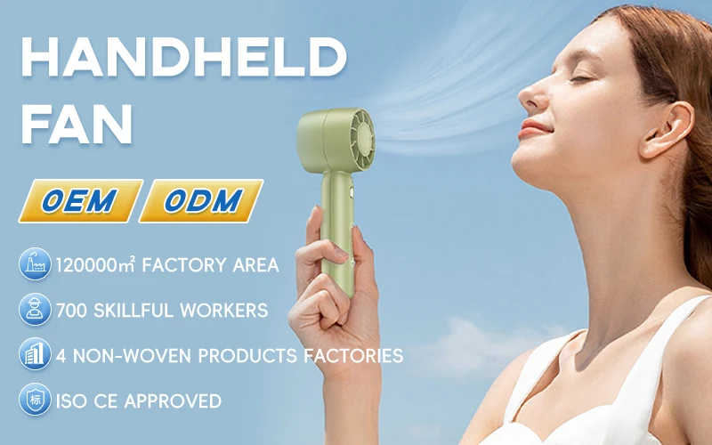 Bulk Order Handheld Fan Usb-C High-Speed Digital Long-Life Wearable ...