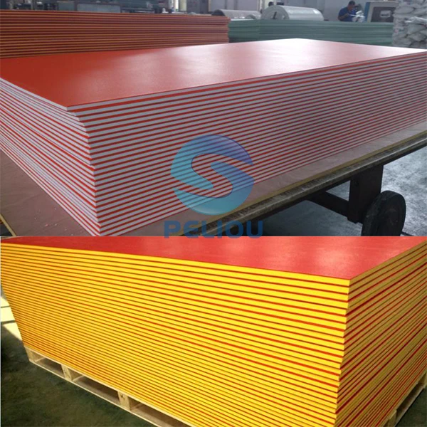 Custom Black Orange Pattern Textured Marine Grade Starboard